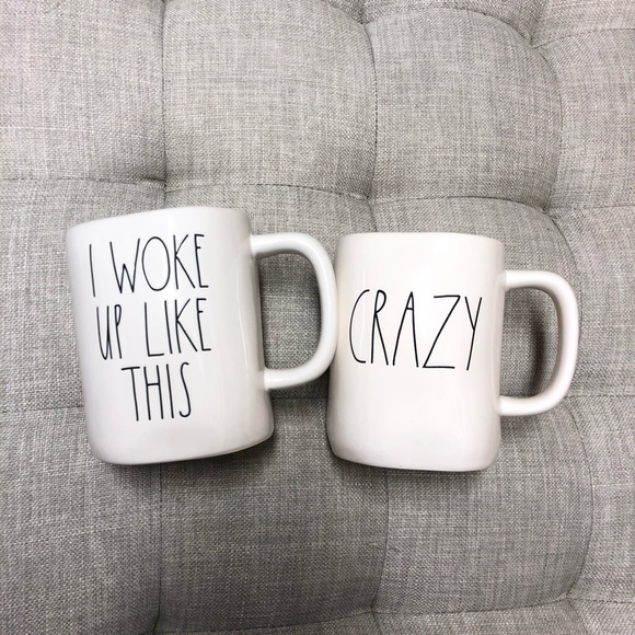 Rae Dunn | Accessories | Rae Dunn Crazy I Woke Up Like This Mug Set ...